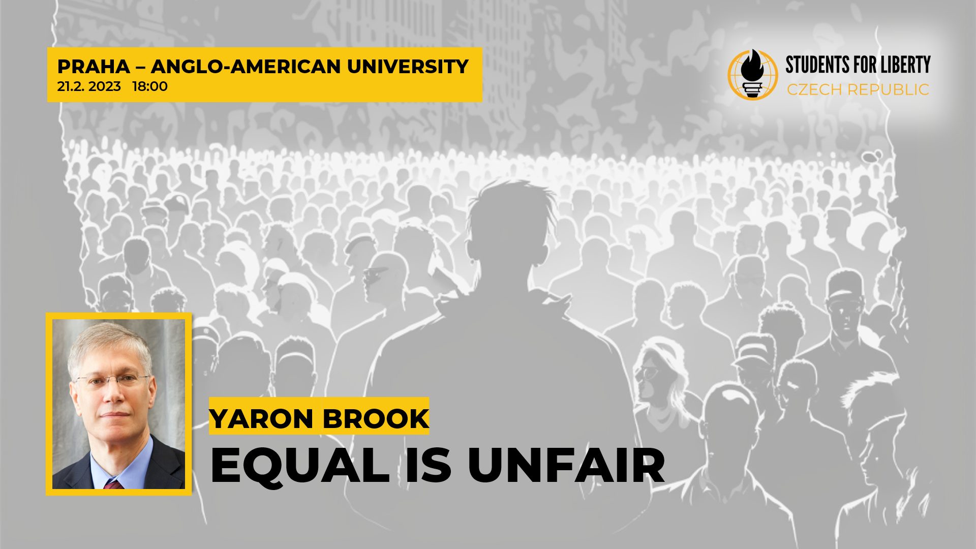 Yaron Brook: Equal is Unfair – Students For Liberty CZ